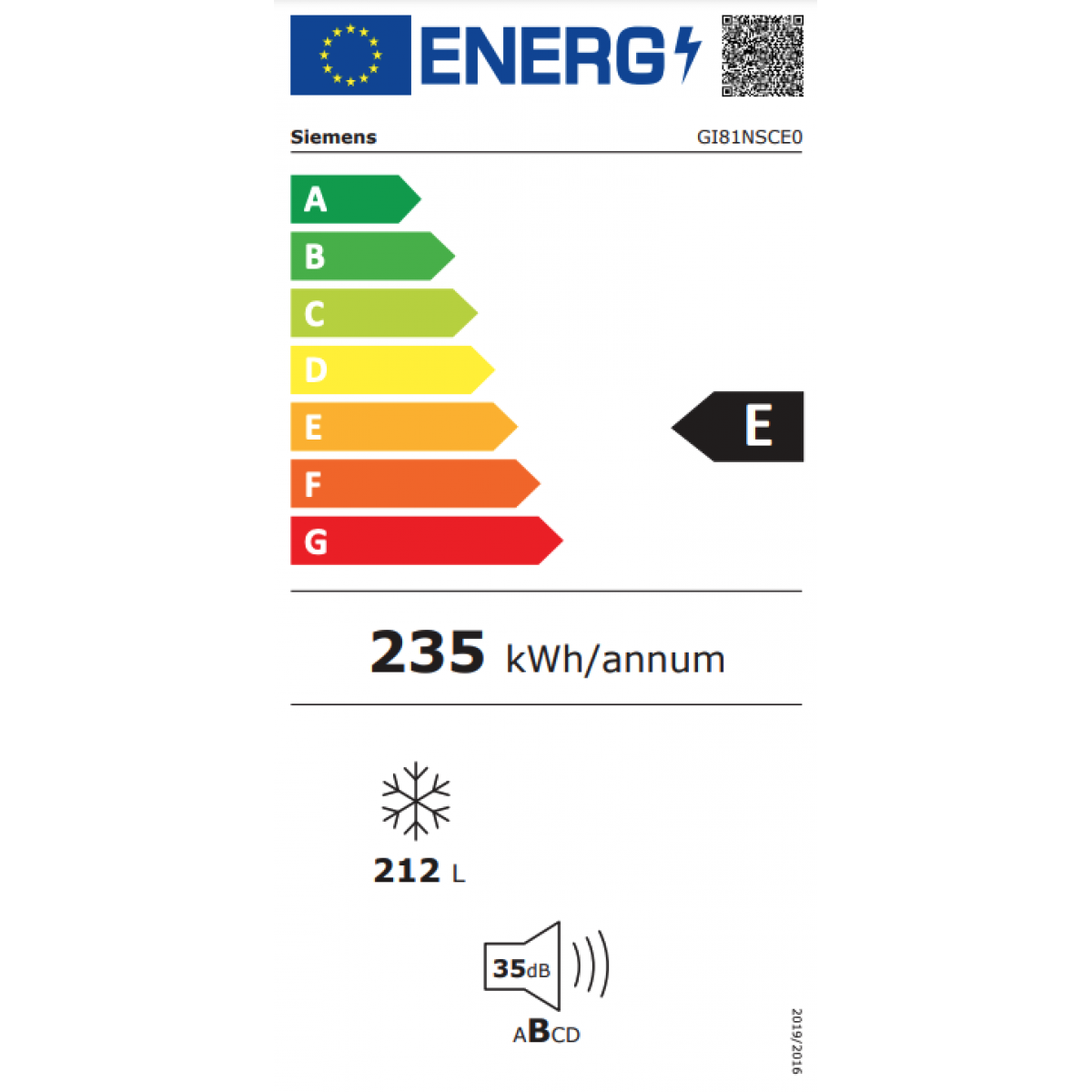 Diepvriezer inbouw Siemens GI81NSCE0 | Elektro Van Assche